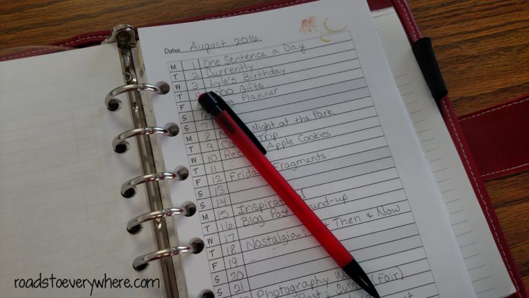 Simple Blog Post Planner (with Free printable) - Roads to Everywhere